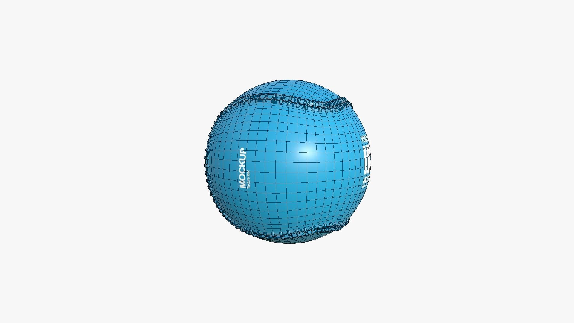 Baseball Ball 01 - Blank Mock Up Basic Template 3D model | CGTrader