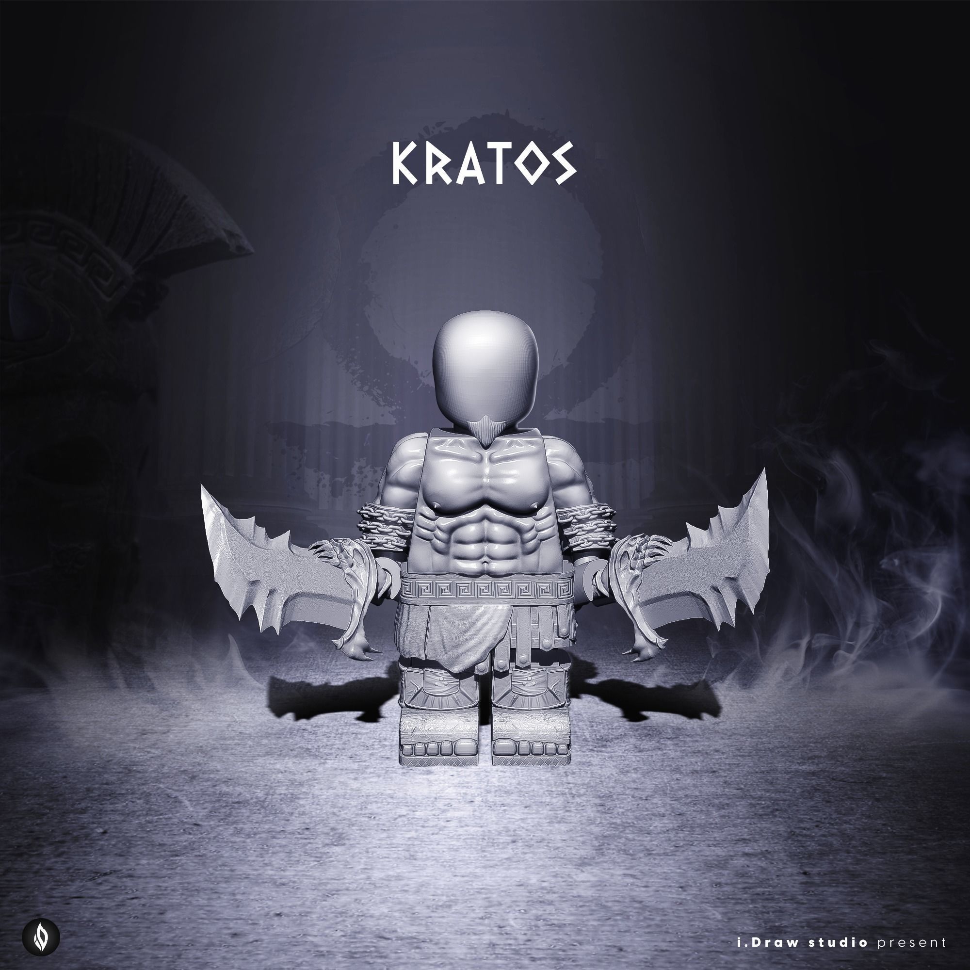 Lego Minifigures Custom - Kratos - Ghost of Sparta 3D model 3D ...