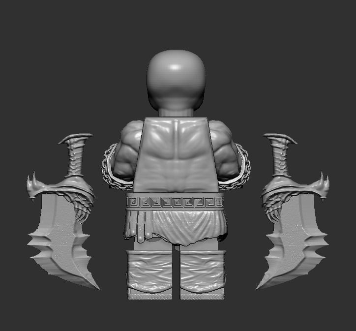 Lego Minifigures Custom - Kratos - Ghost of Sparta 3D model 3D ...