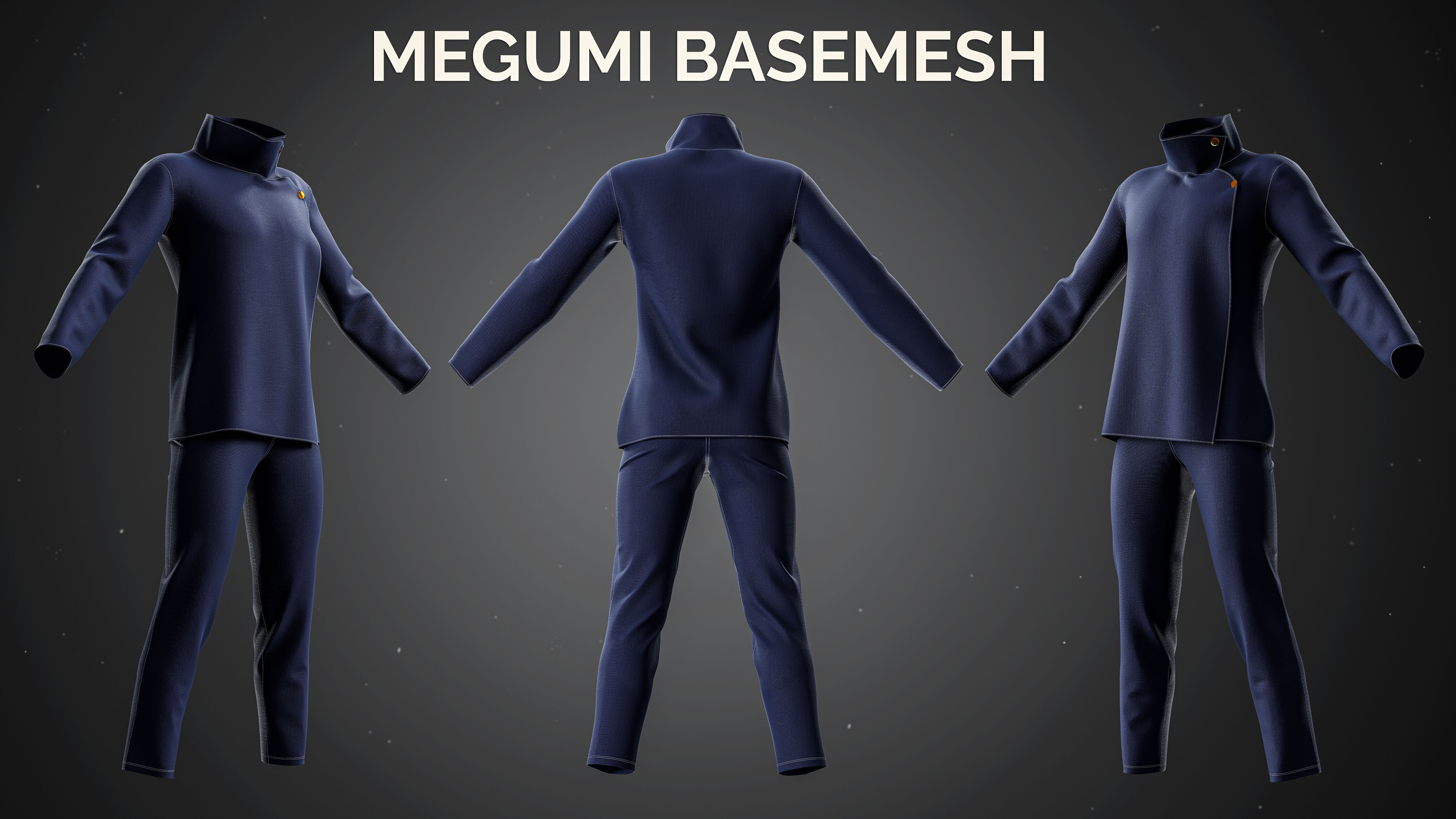 Warrior Outfit - Toji And Megumi Fushiguro Inspired 3D model | CGTrader
