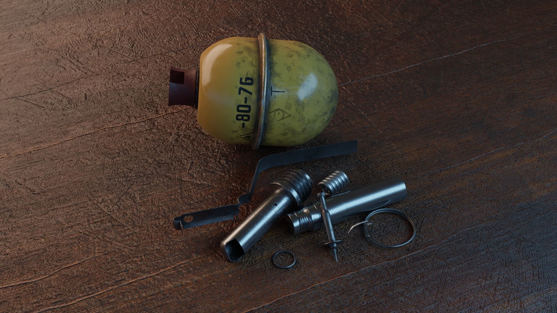 3D model Russian grenade RGD-5 VR / AR / low-poly | CGTrader