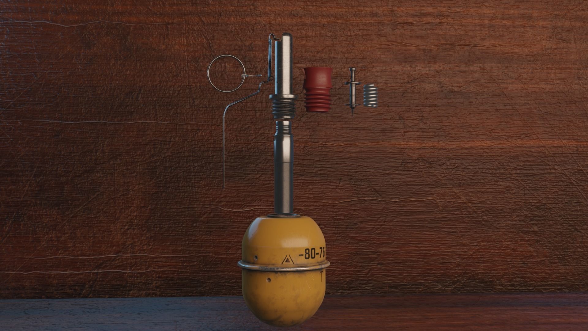 3D model Russian grenade RGD-5 VR / AR / low-poly | CGTrader