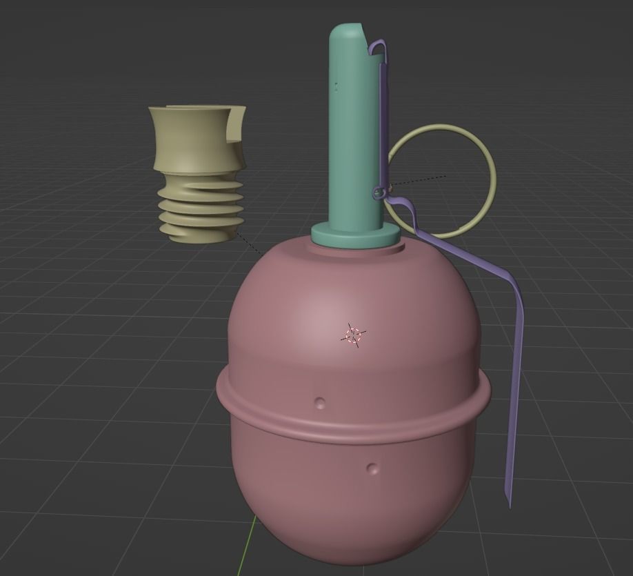 3D model Russian grenade RGD-5 VR / AR / low-poly | CGTrader