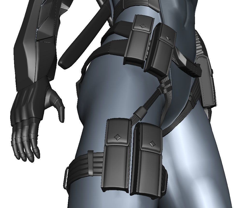 Girl Assassin Fighter 3D model | CGTrader