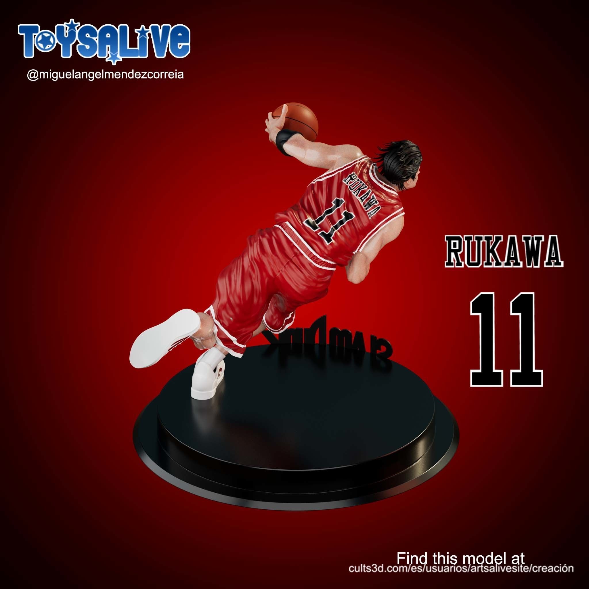 RUKAWA SLAM DUNK PLAYER STL 3D model 3D printable | CGTrader