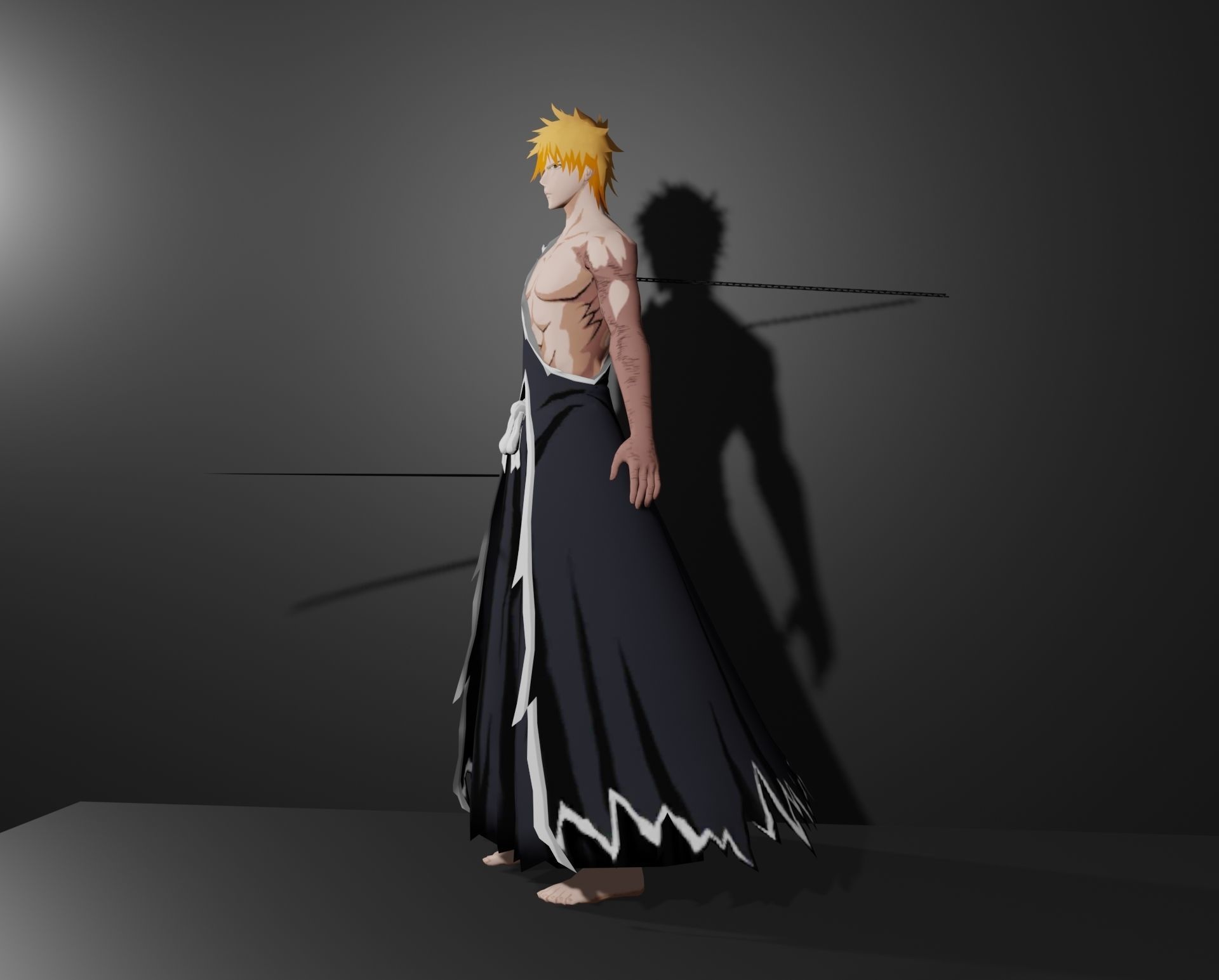 Ichigo Kurosaki 3D model animated rigged | CGTrader