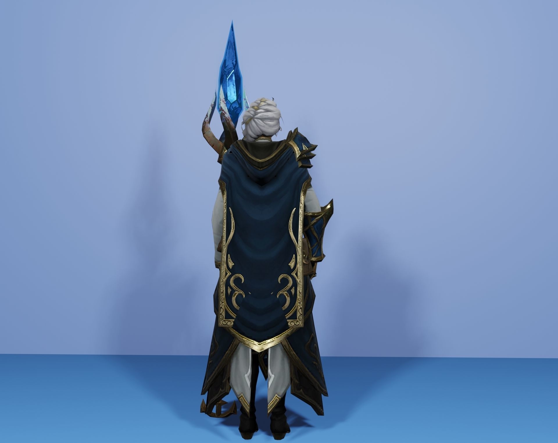 jaina zipbag 3D model animated rigged | CGTrader