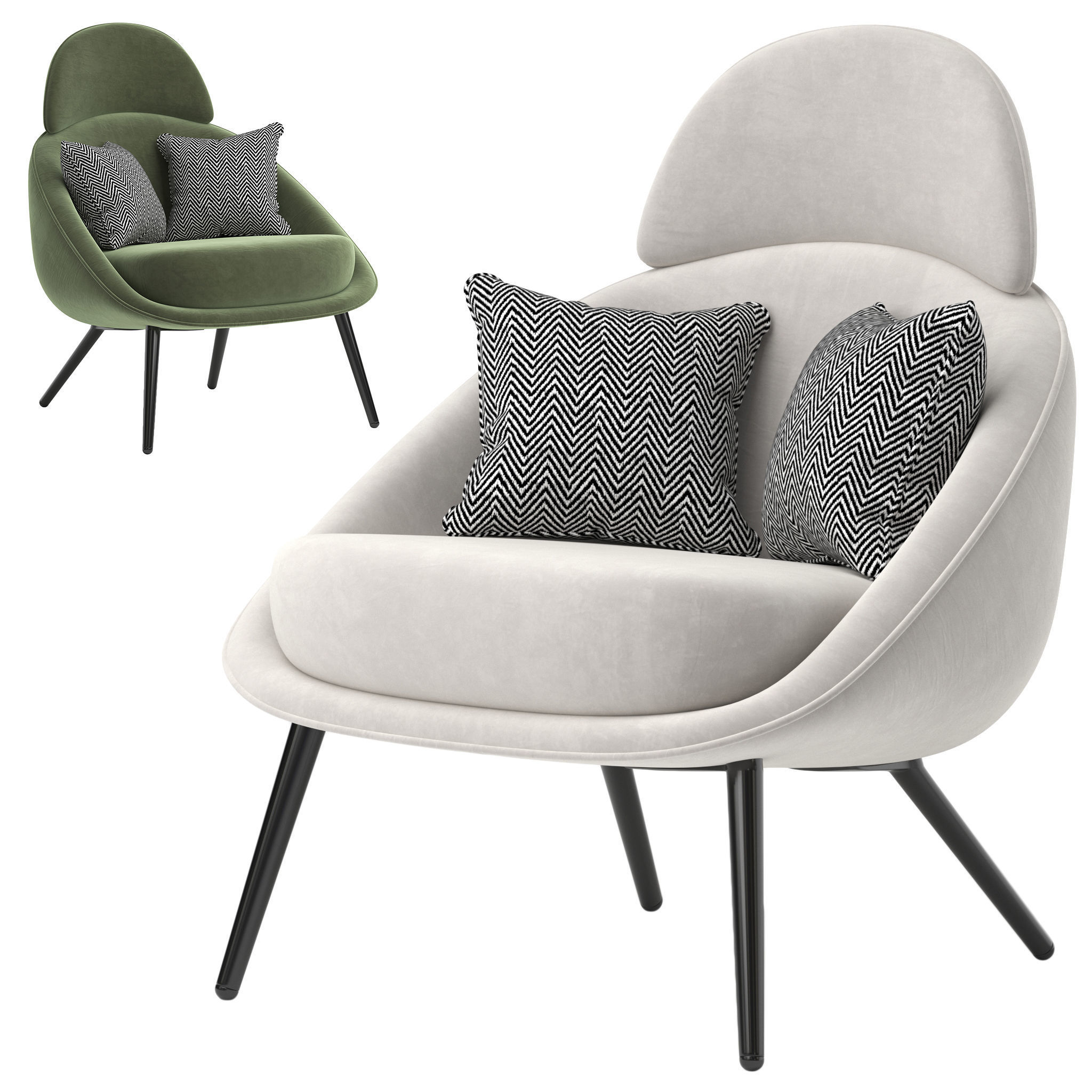 Merry Accent Chair 3D model | CGTrader