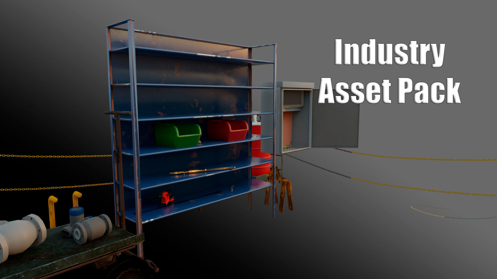 3D model Industrial Assets pack VR / AR / low-poly | CGTrader