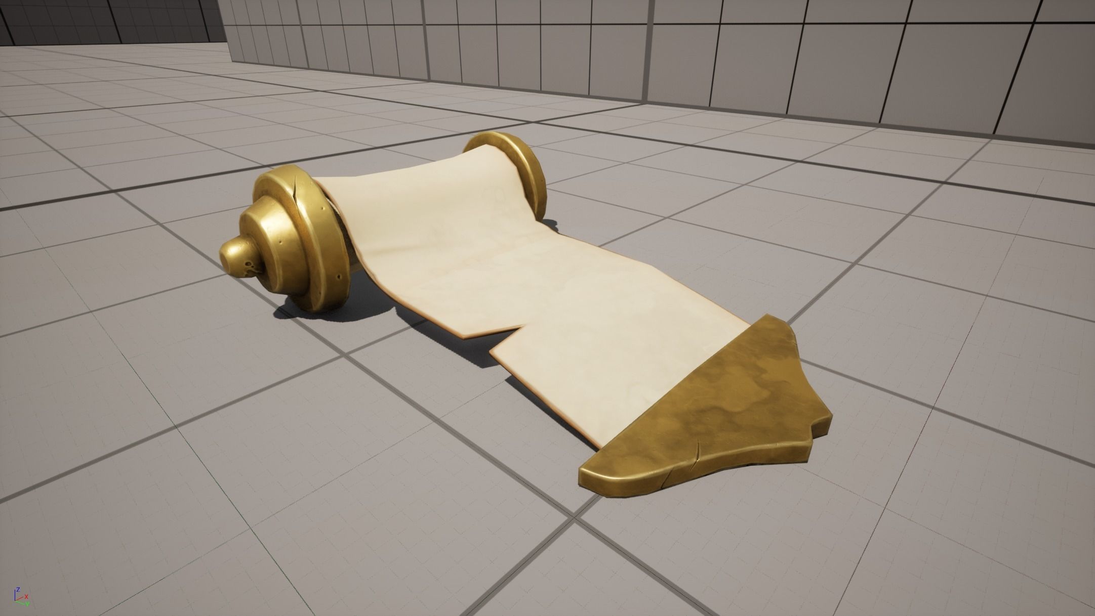 3D model Stylized Big Scroll VR / AR / low-poly | CGTrader