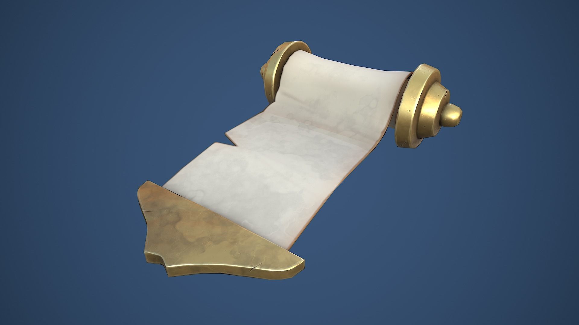3D model Stylized Big Scroll VR / AR / low-poly | CGTrader