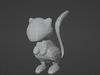 low poly Mew Pokemon 3D model 3D printable | CGTrader