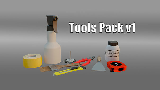 3D model Tools Pack v1 VR / AR / low-poly | CGTrader