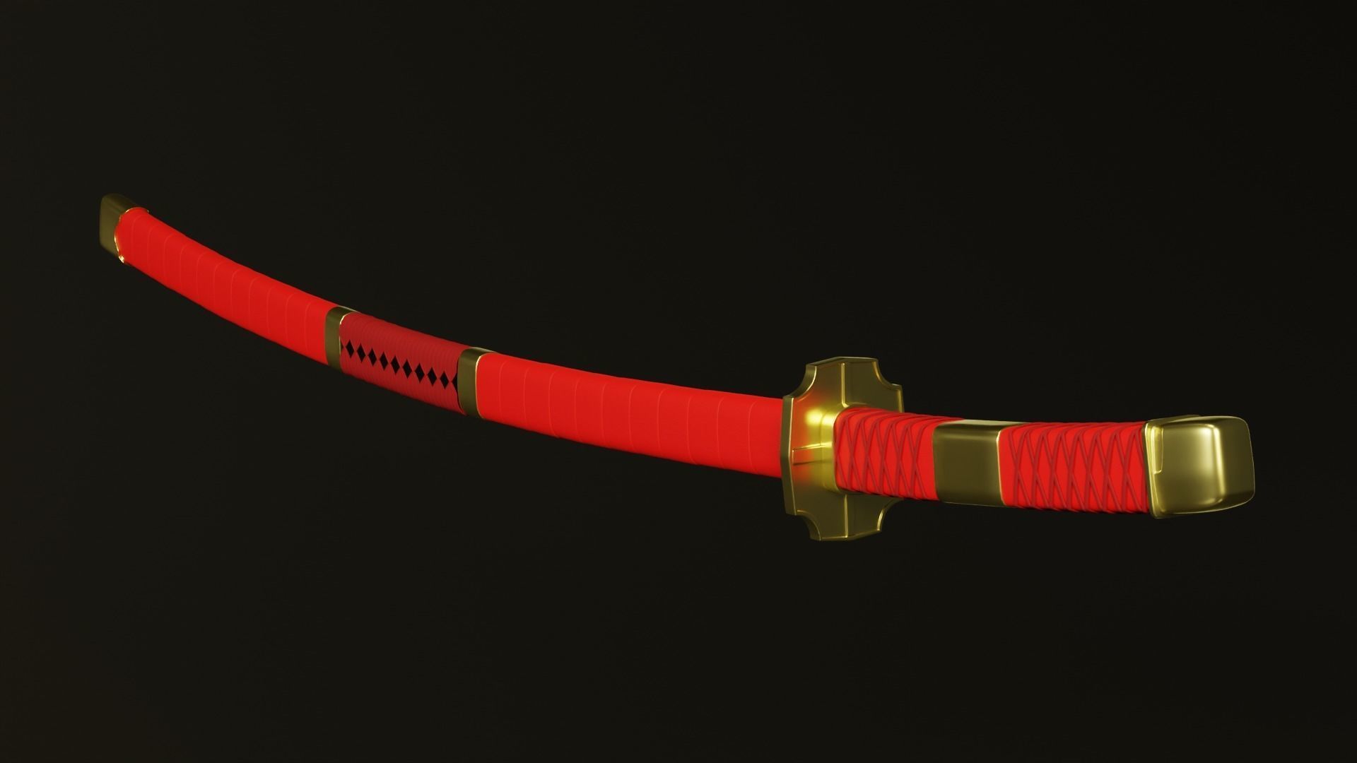 Roronoa Zoros Swords One Piece 3d Model Cgtrader