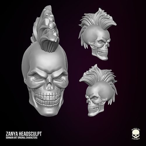 Skull Riot Head 3D printable File 3D model 3D printable | CGTrader