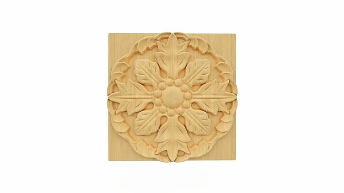 Ornament Leavers High Polygon 3d model Architectural Decoration 3D ...
