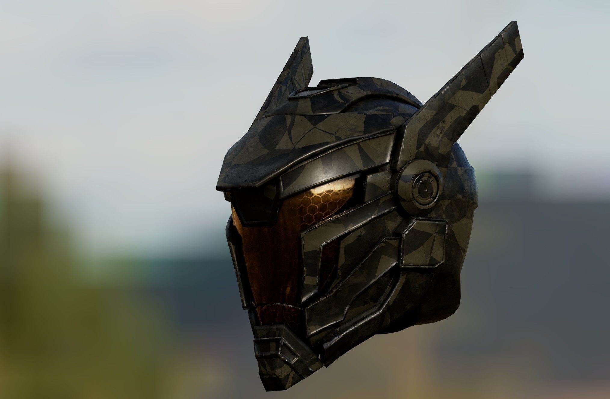 3D model Sci-Fi Helmet VR / AR / low-poly | CGTrader
