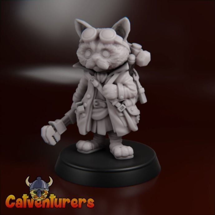 Tinkerer Cat 3D model 3D printable | CGTrader