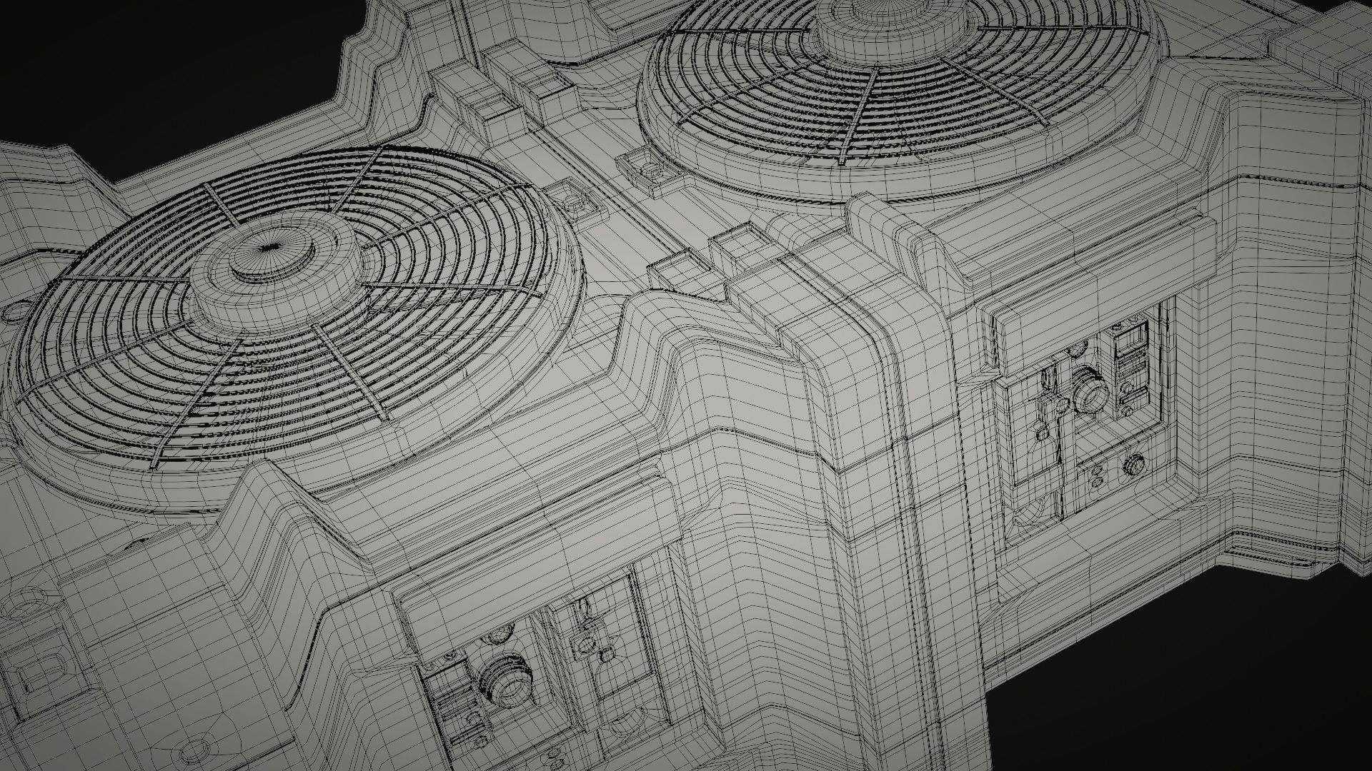 3D model Ventilation System fan VR / AR / low-poly | CGTrader