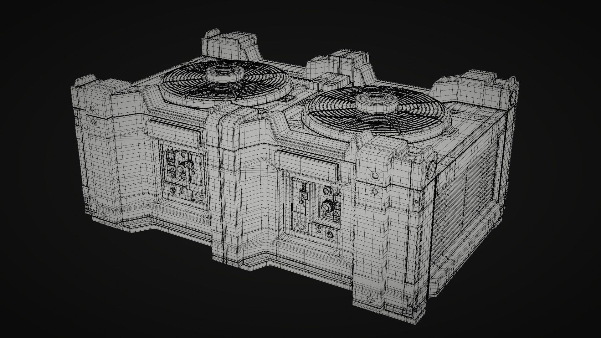 3D model Ventilation System fan VR / AR / low-poly | CGTrader