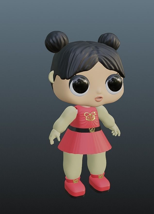 Lol Doll - version 5 3D model 3D printable | CGTrader