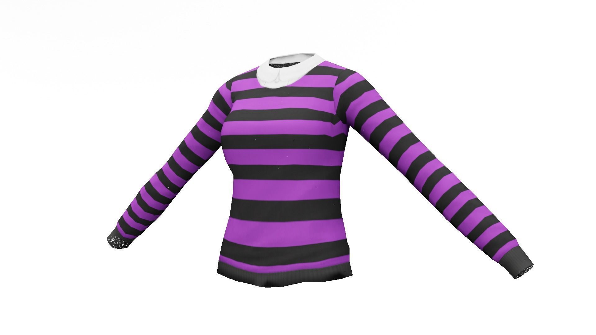 3D model Stylized Rigged Anime Female Sweaters VR / AR / low-poly ...