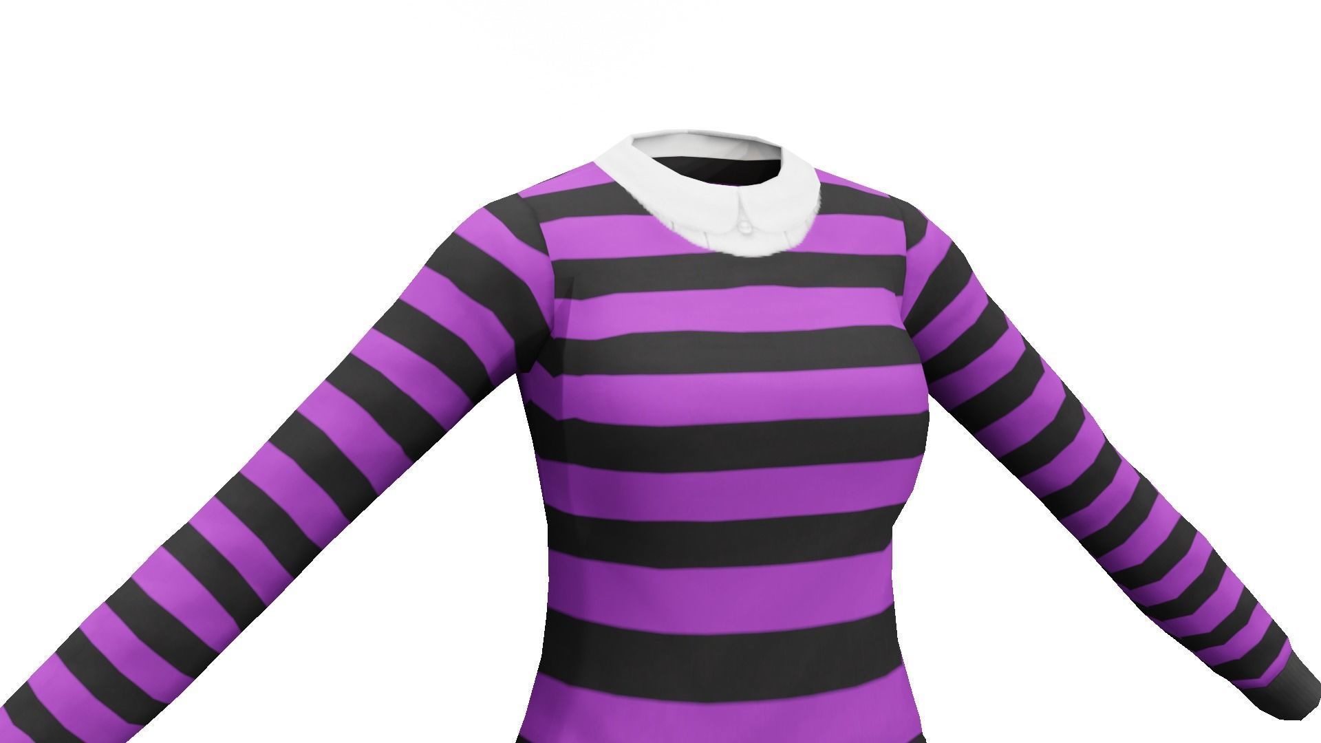 3D model Stylized Rigged Anime Female Sweaters VR / AR / low-poly ...