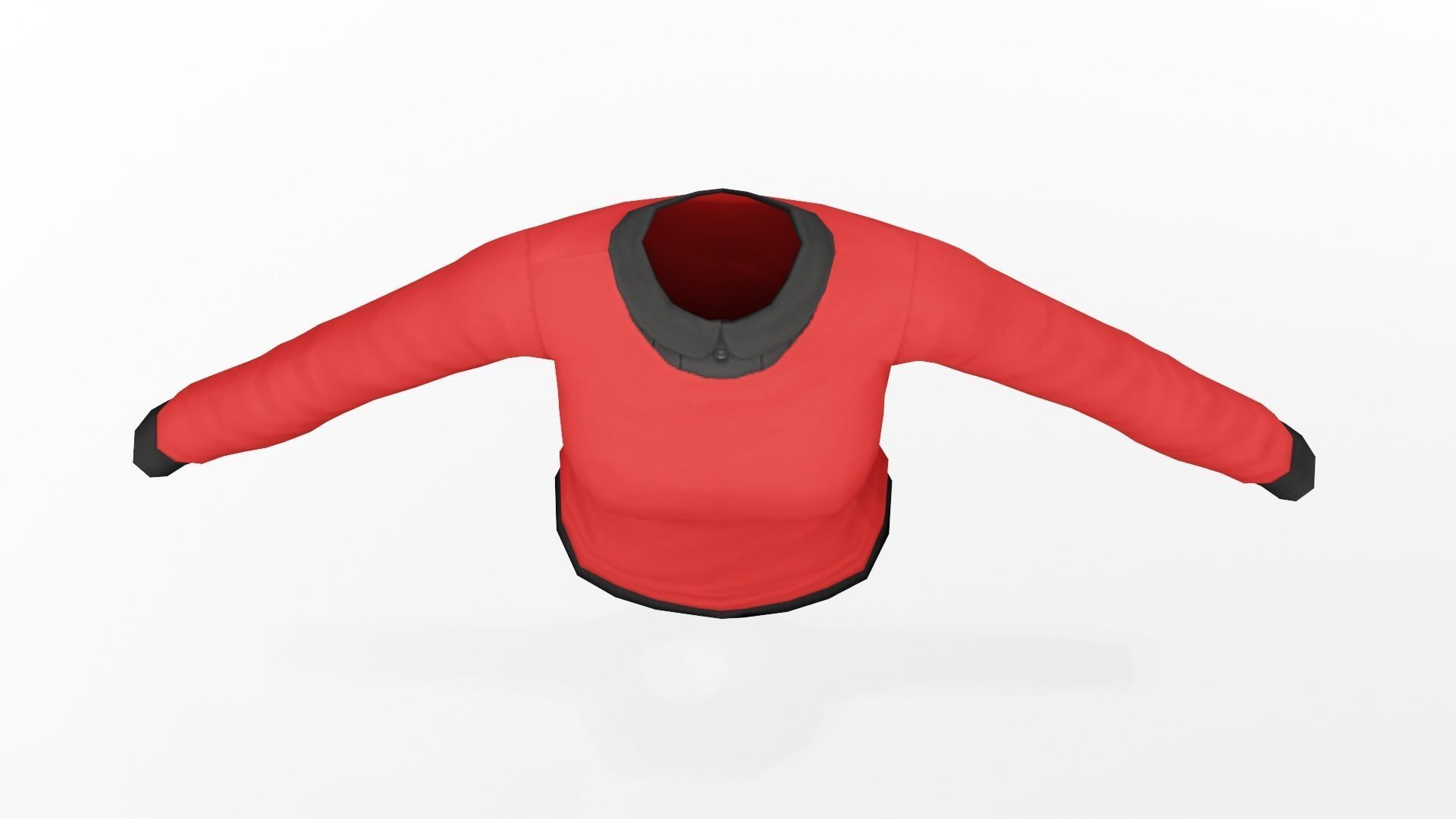 3D model Stylized Rigged Anime Female Sweaters VR / AR / low-poly ...