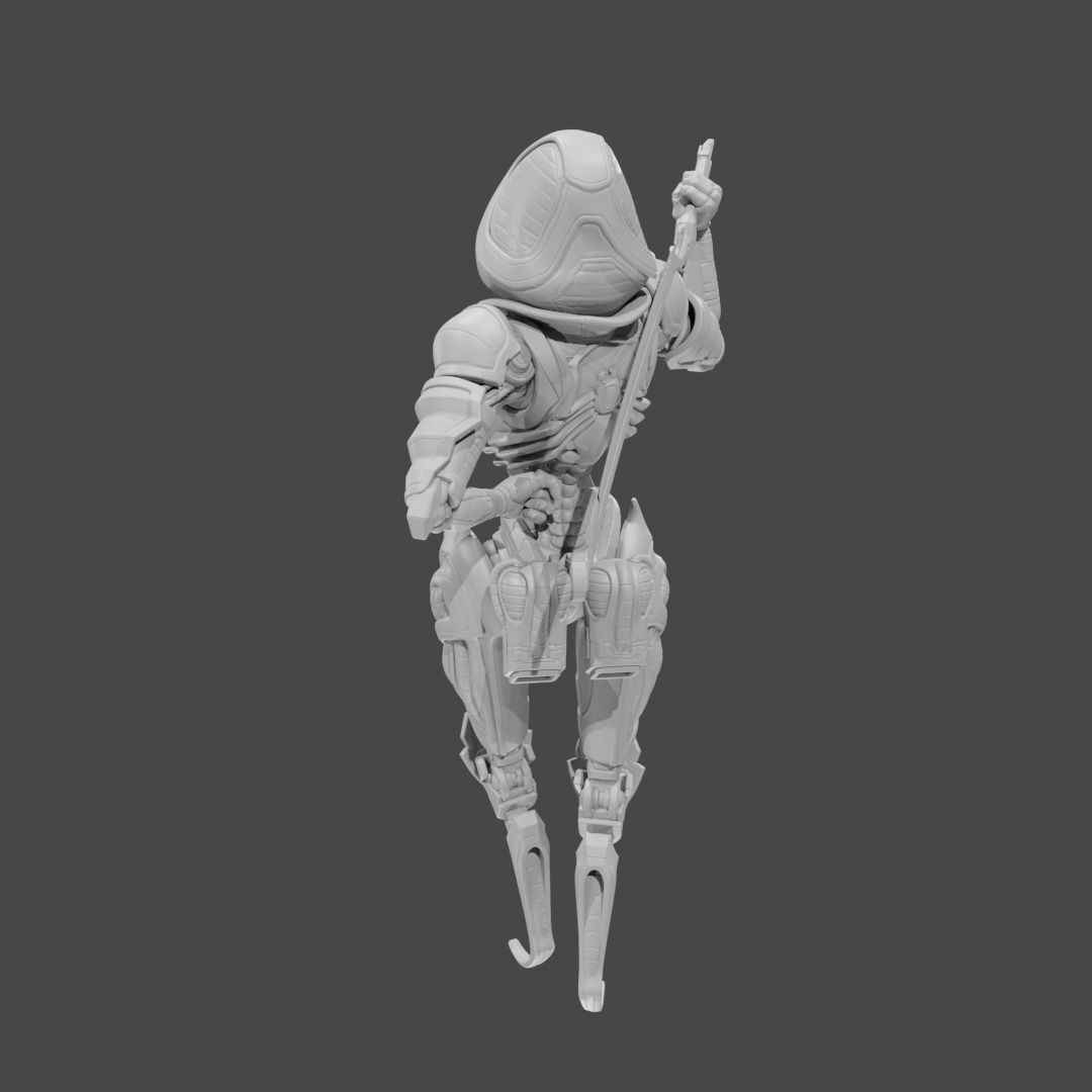 Apex Legends Character 3D Print OBJ STL File Ash 10 3D model 3D ...