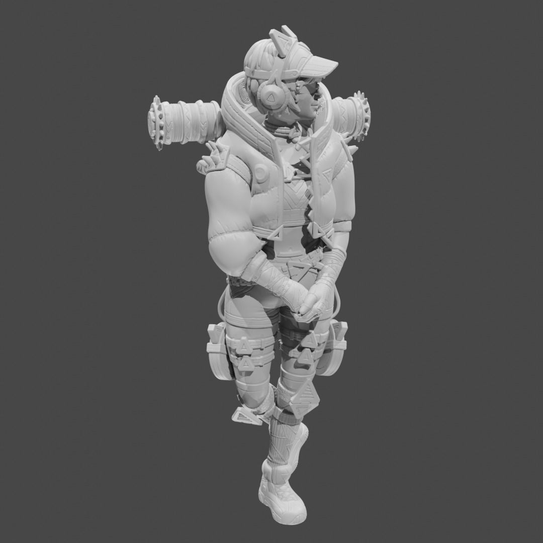 Apex Legends Character 3D Print OBJ STL File Wattson 1 3D model 3D ...