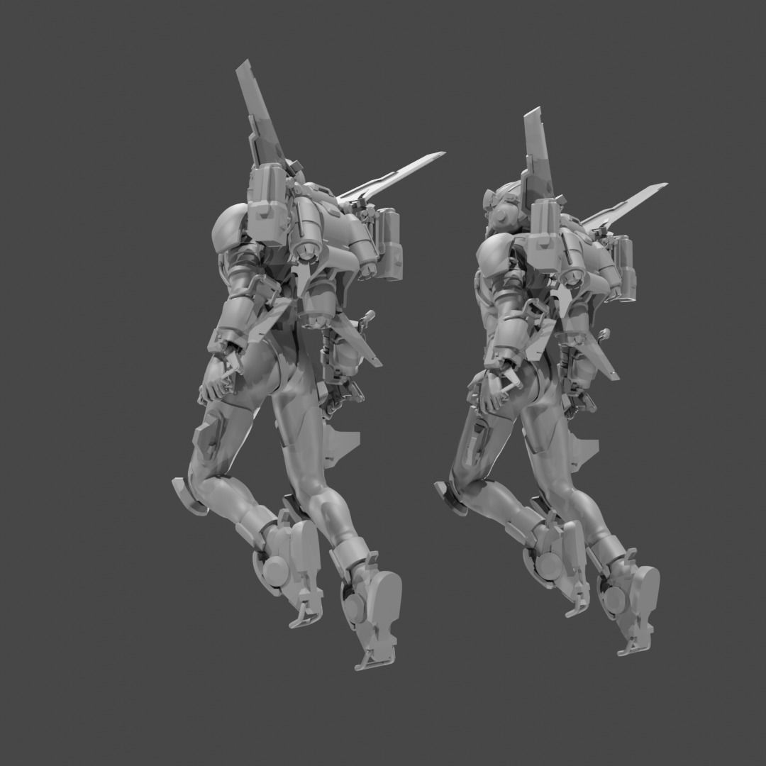 Apex Legends Character 3D Print OBJ STL File Valkyrie 1 3D model 3D ...