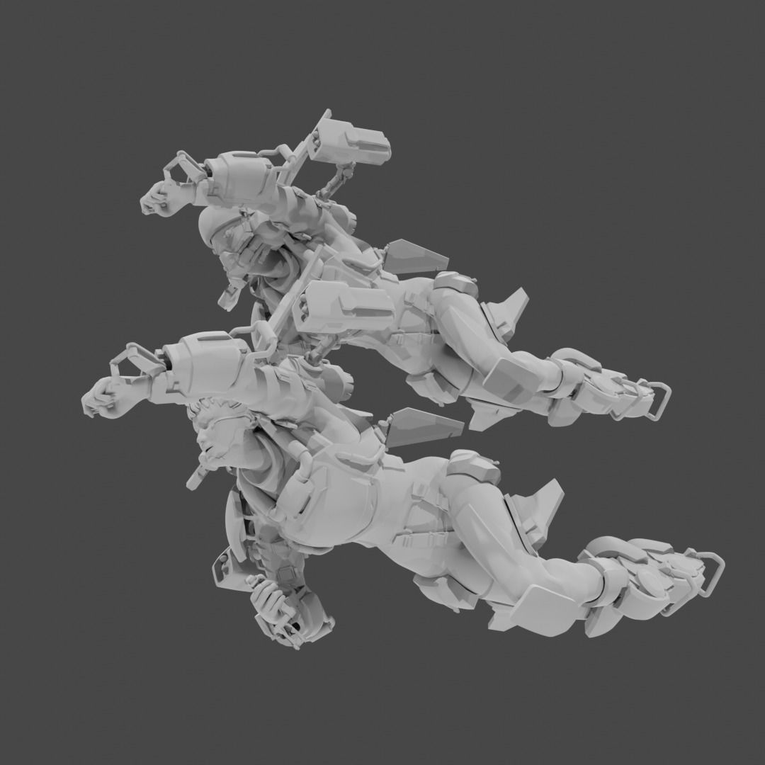 Apex Legends Character 3D Print OBJ STL File Valkyrie 10 3D model 3D ...