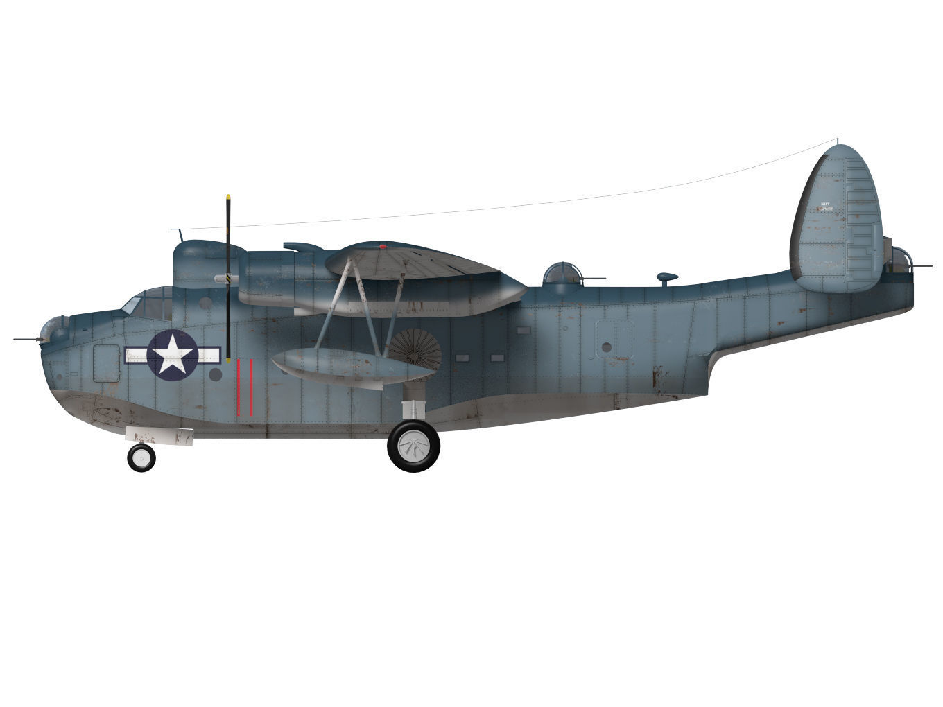 Martin PBM 5A mariner 3D model | CGTrader