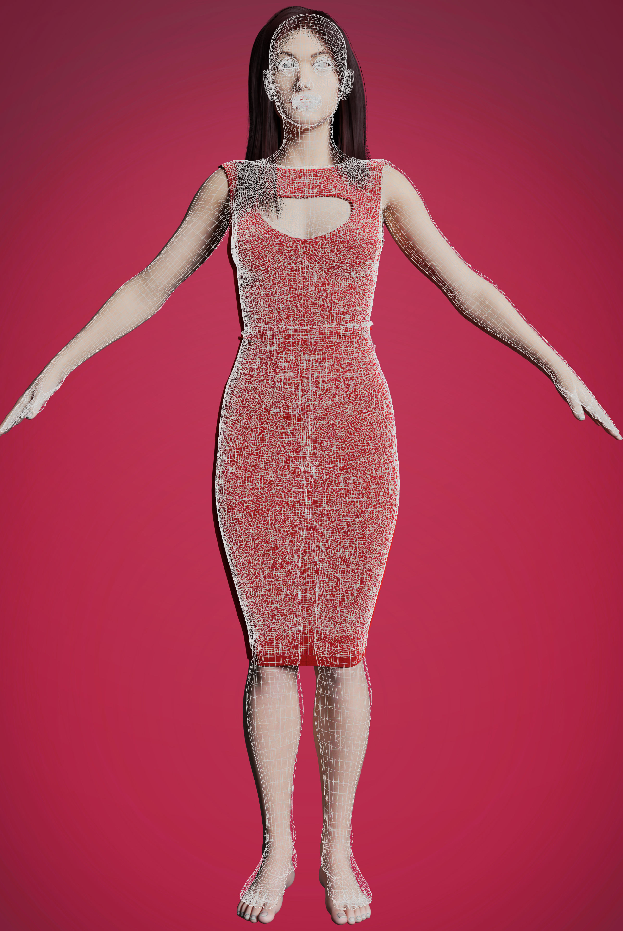 Charlotte - Female Rigged Character 3D model rigged | CGTrader