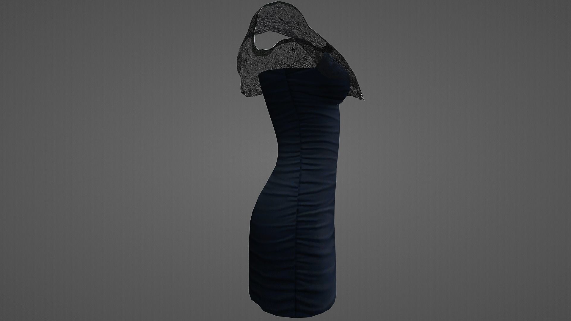 Elegant Stylized Rigged Female Dress 3D model rigged | CGTrader