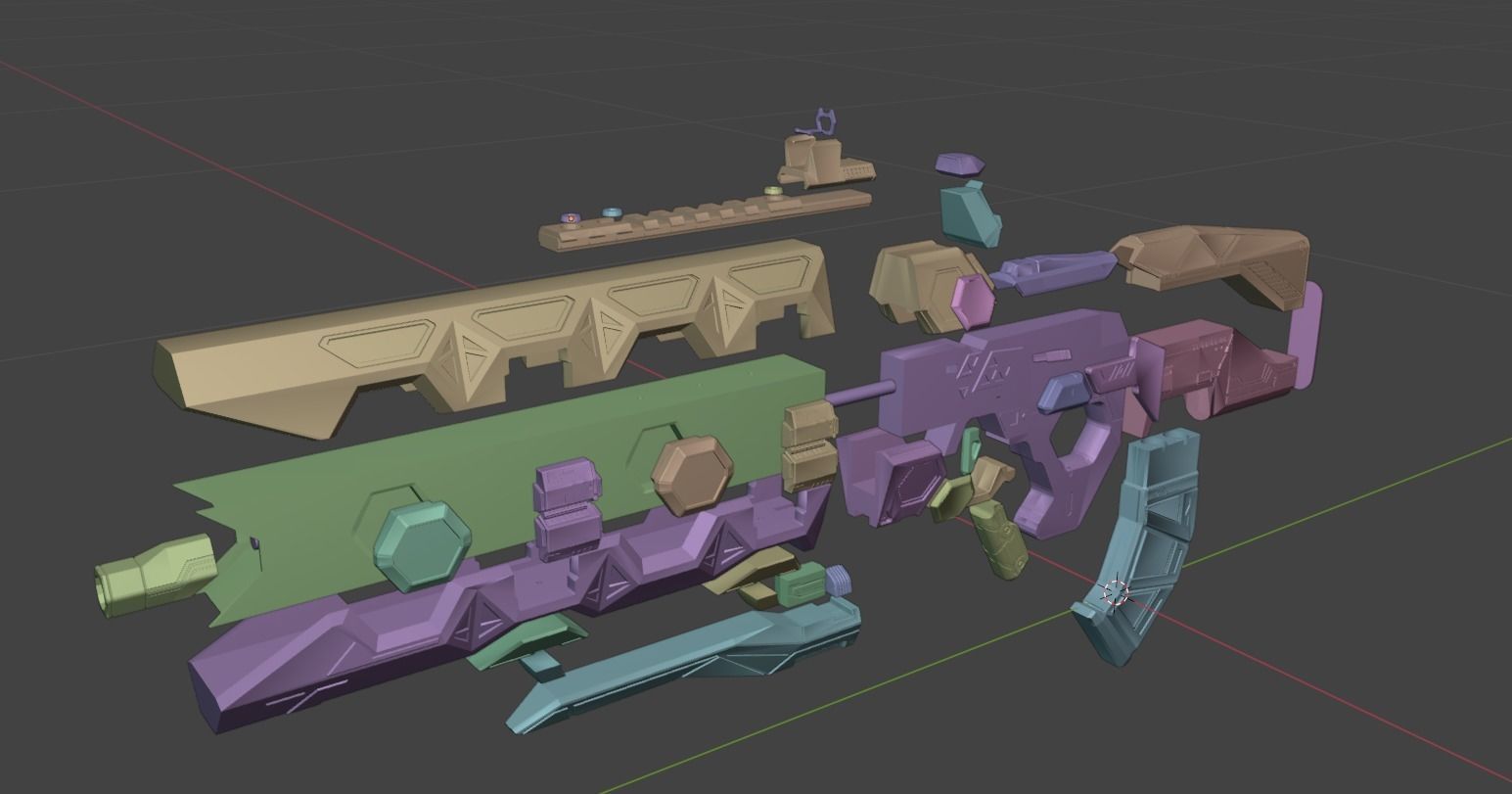 Apex weapon flatline heatsink 3D model 3D printable | CGTrader