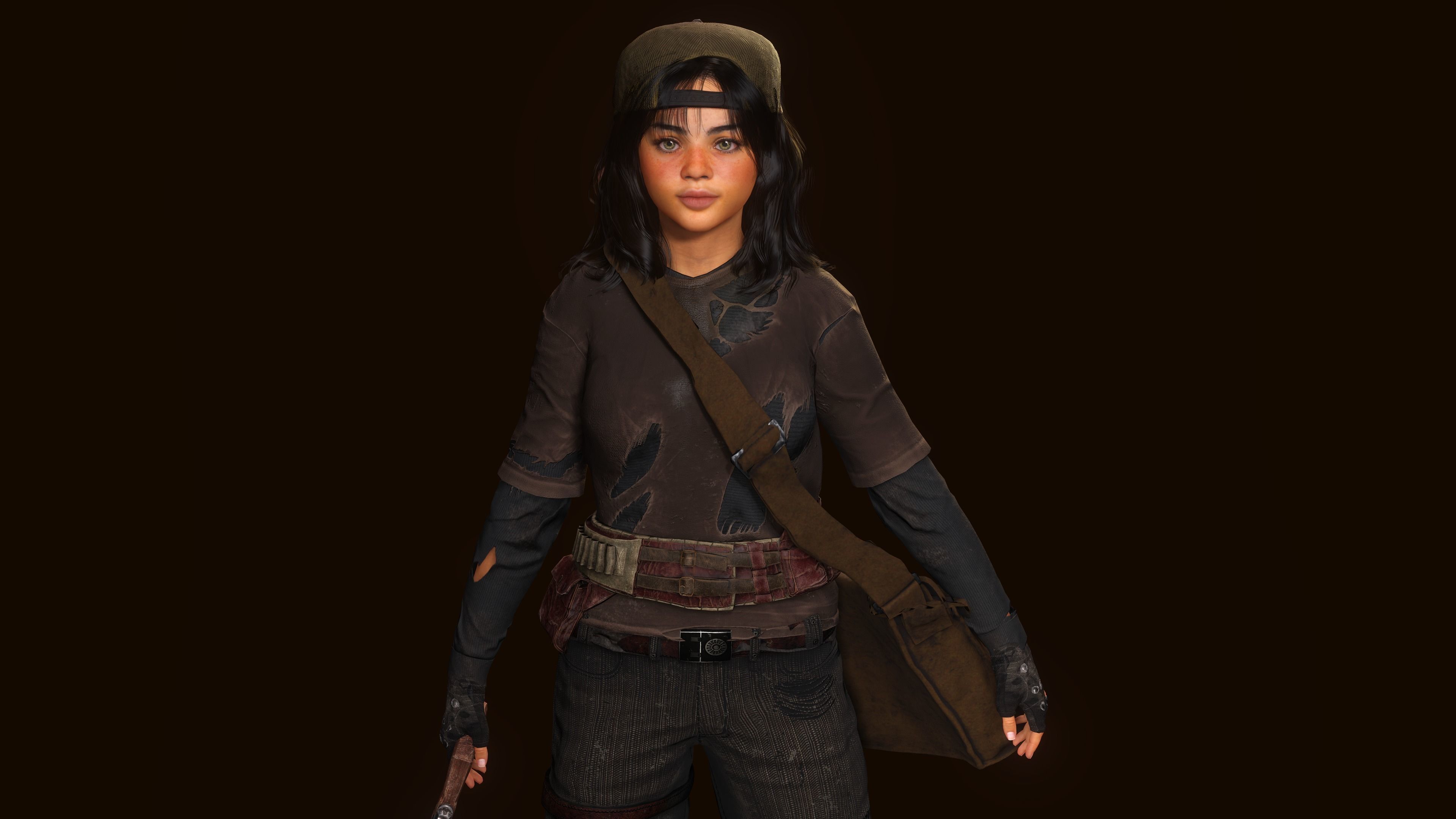 3D model AAA 3D REALISTIC CHARACTER -TEENAGE GIRL SURVIVOR APOCALYPTIC ...
