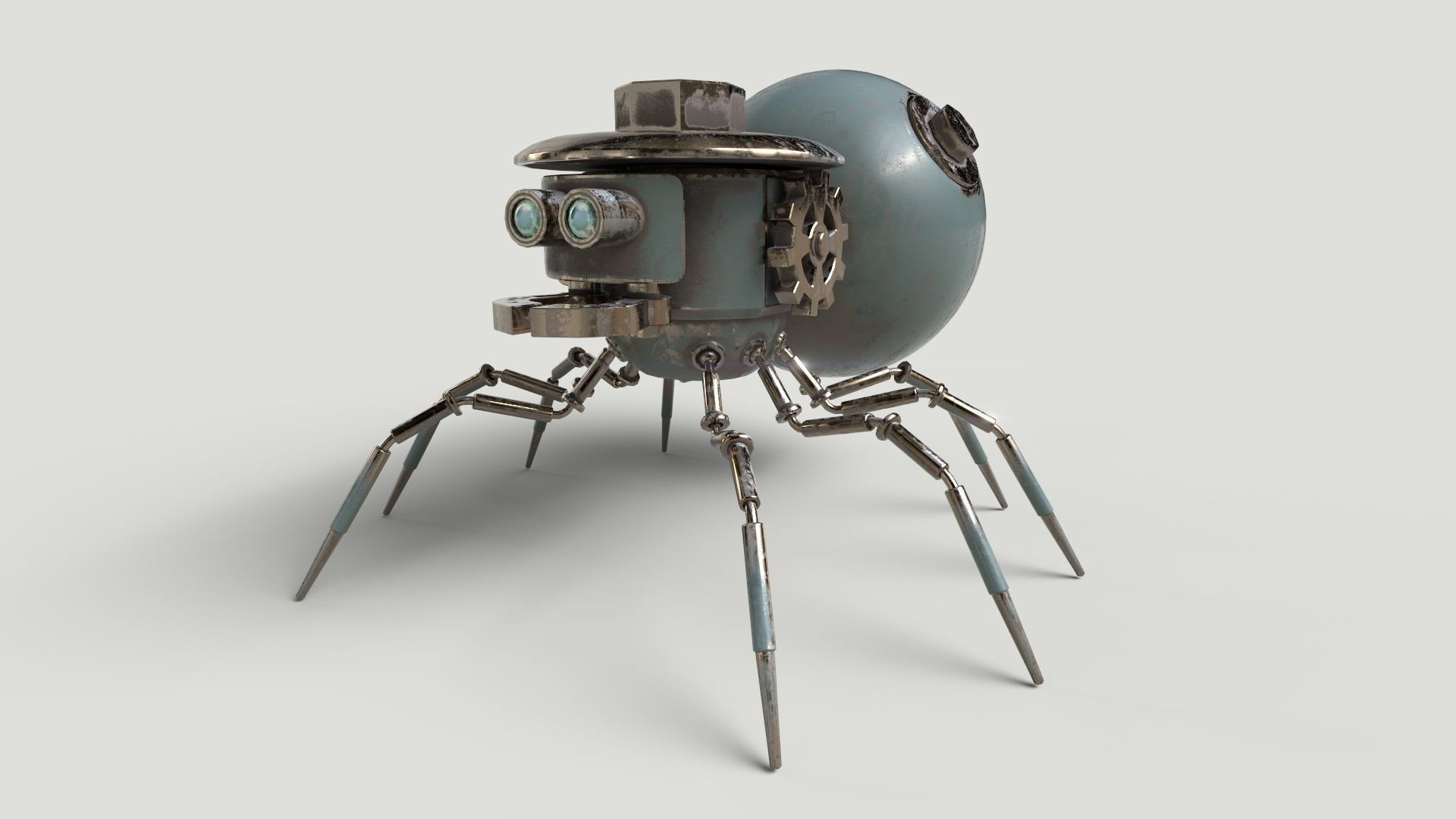3D model Stylized Mechanical Spider Robot VR / AR / low-poly | CGTrader