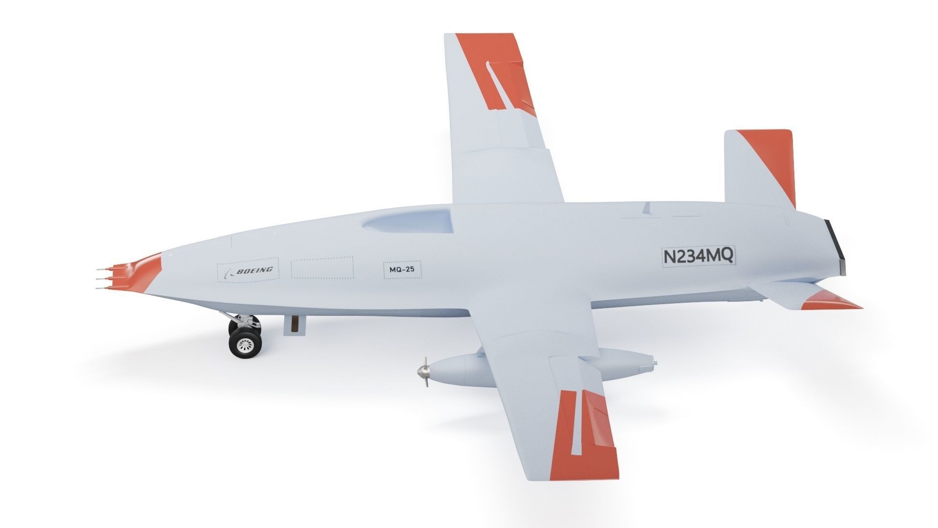 Boeing MQ25 Stingray Aerial Refueling Drone 3D model | CGTrader