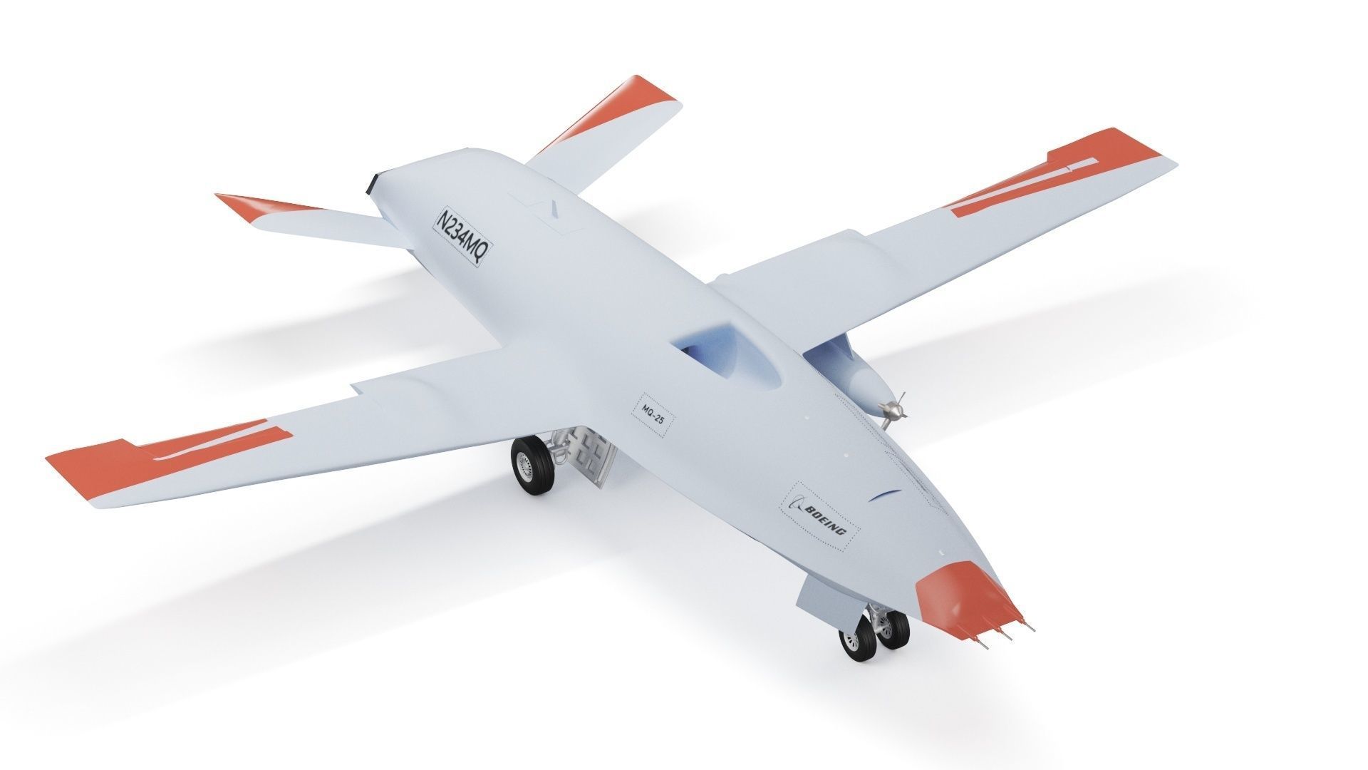 Boeing MQ25 Stingray Aerial Refueling Drone 3D model | CGTrader