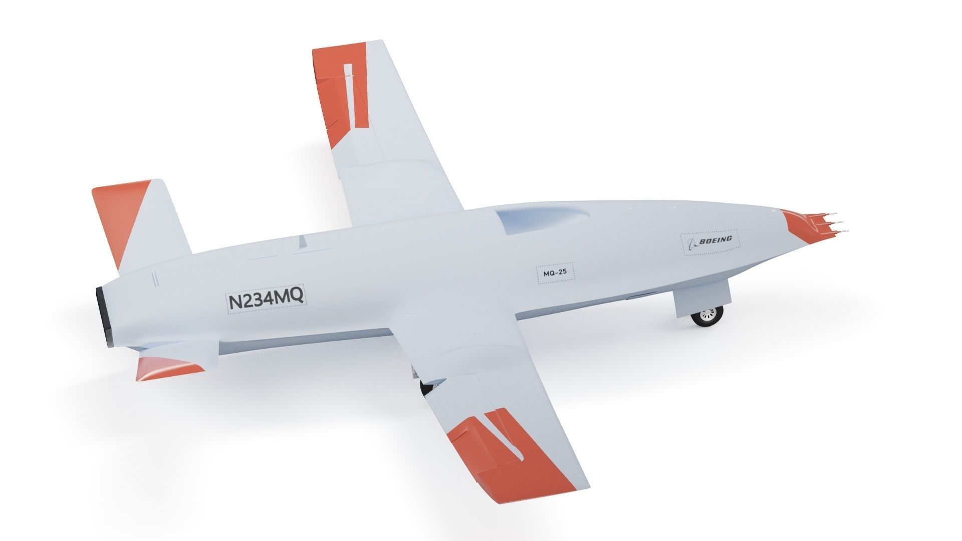 Boeing MQ25 Stingray Aerial Refueling Drone 3D model | CGTrader