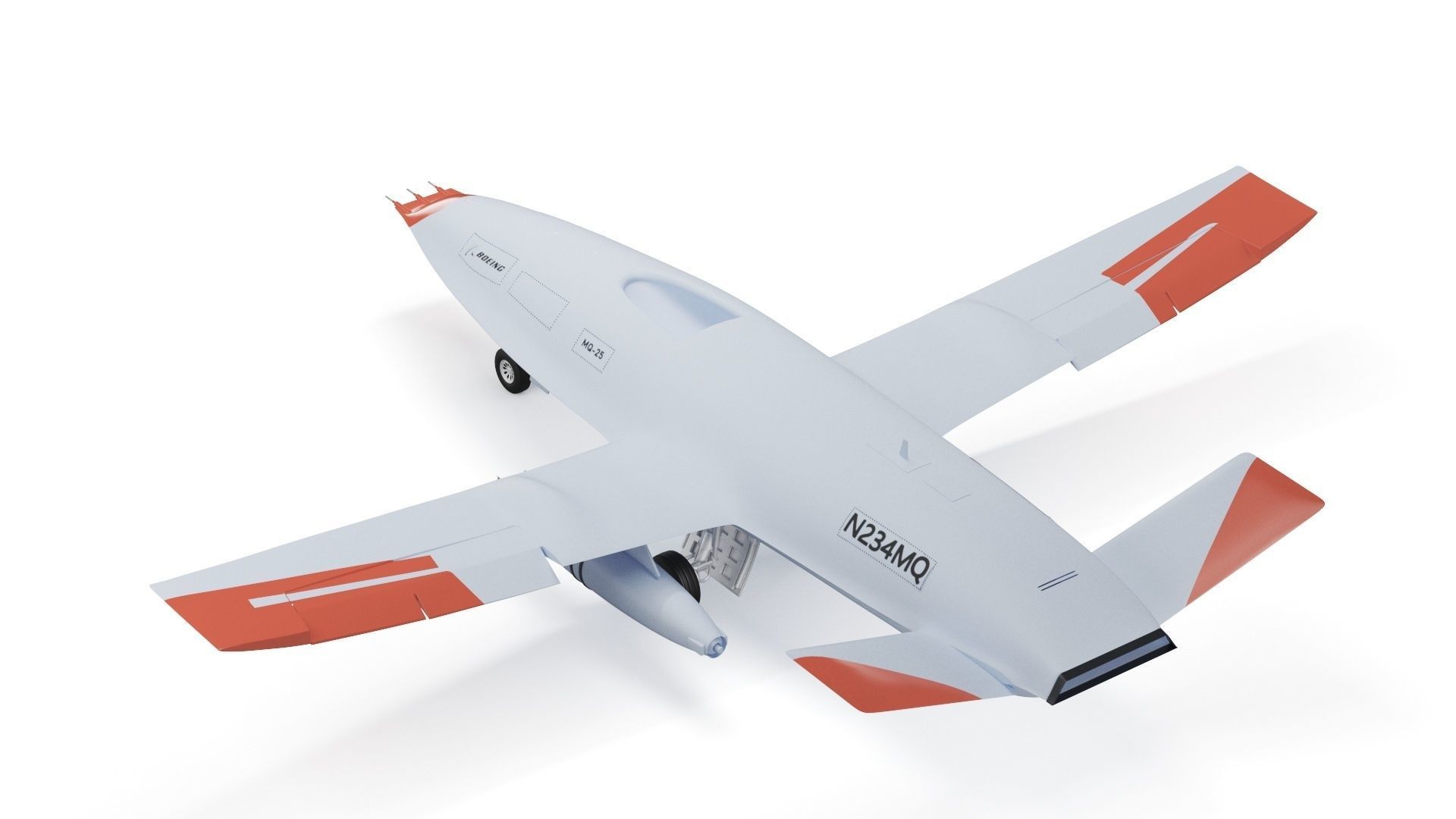Boeing MQ25 Stingray Aerial Refueling Drone 3D model | CGTrader