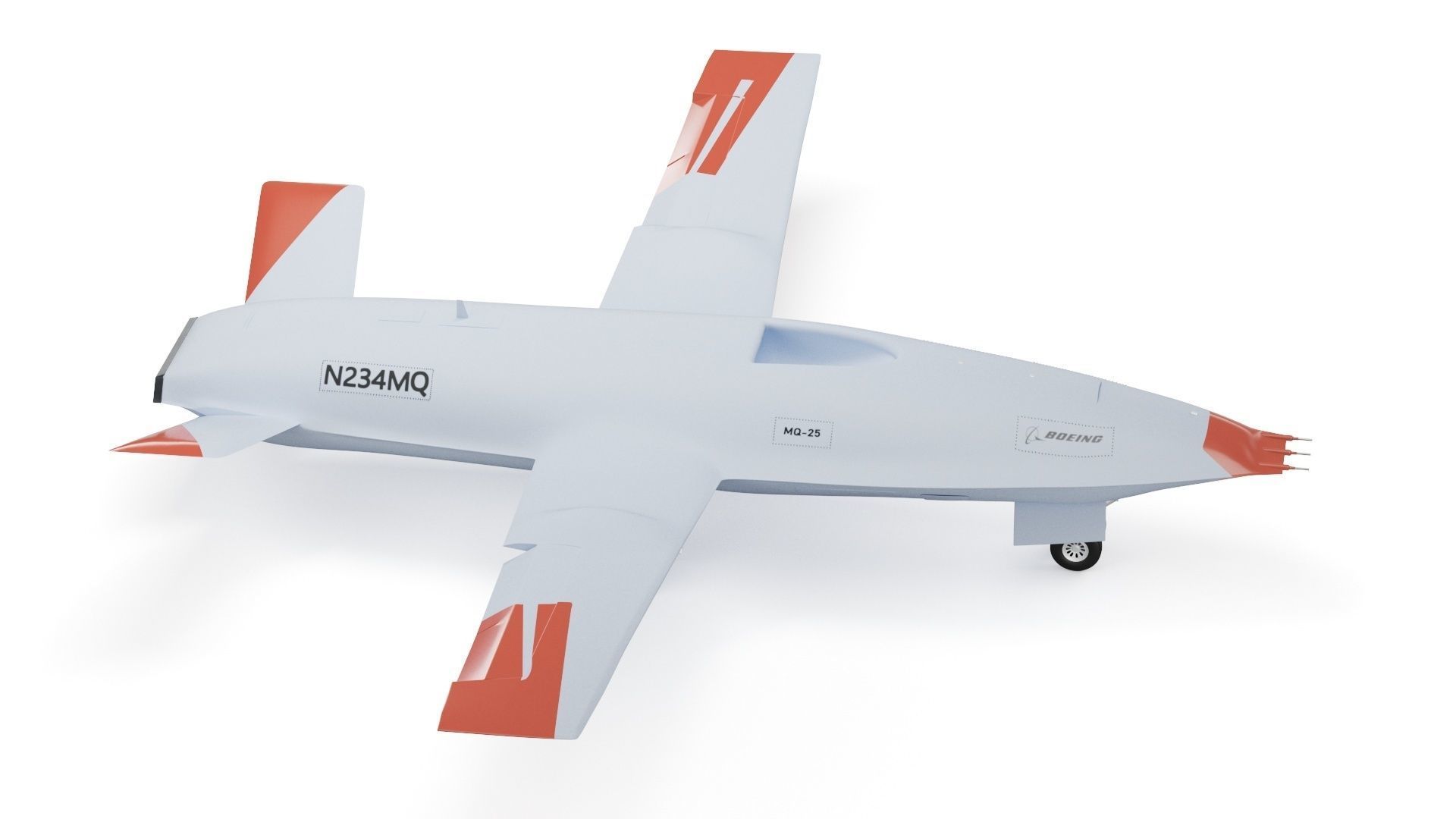Boeing MQ25 Stingray Aerial Refueling Drone 3D model | CGTrader