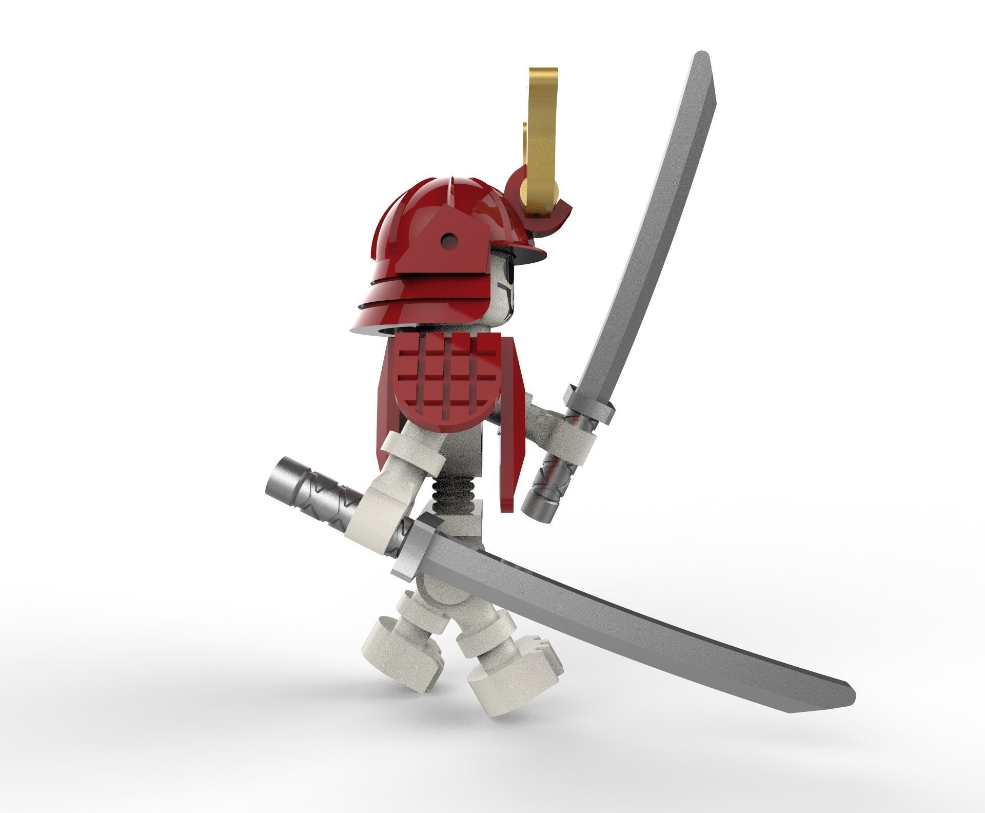 Lego Skeleton Samurai 3D model | CGTrader