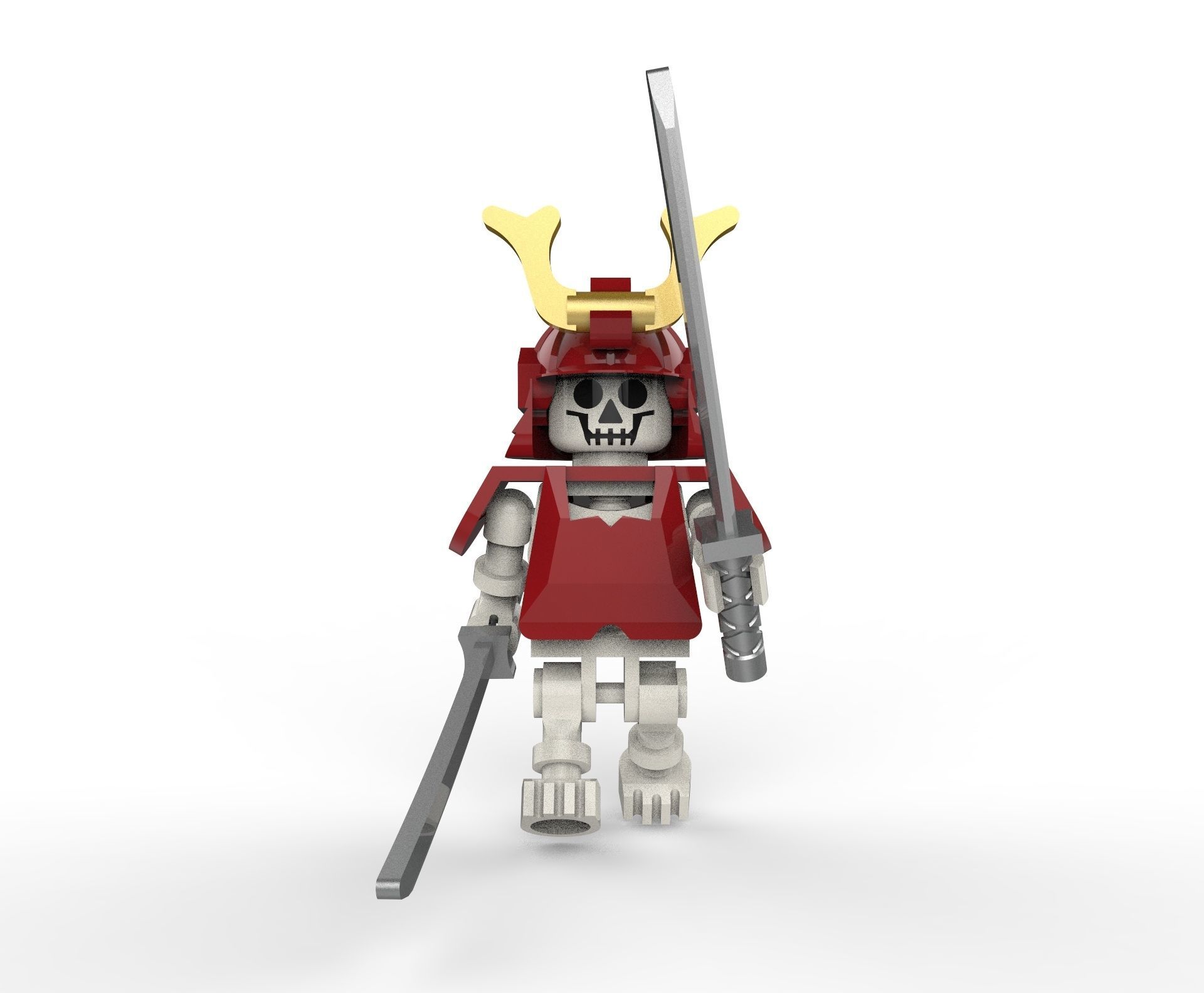 Lego Skeleton Samurai 3D model | CGTrader