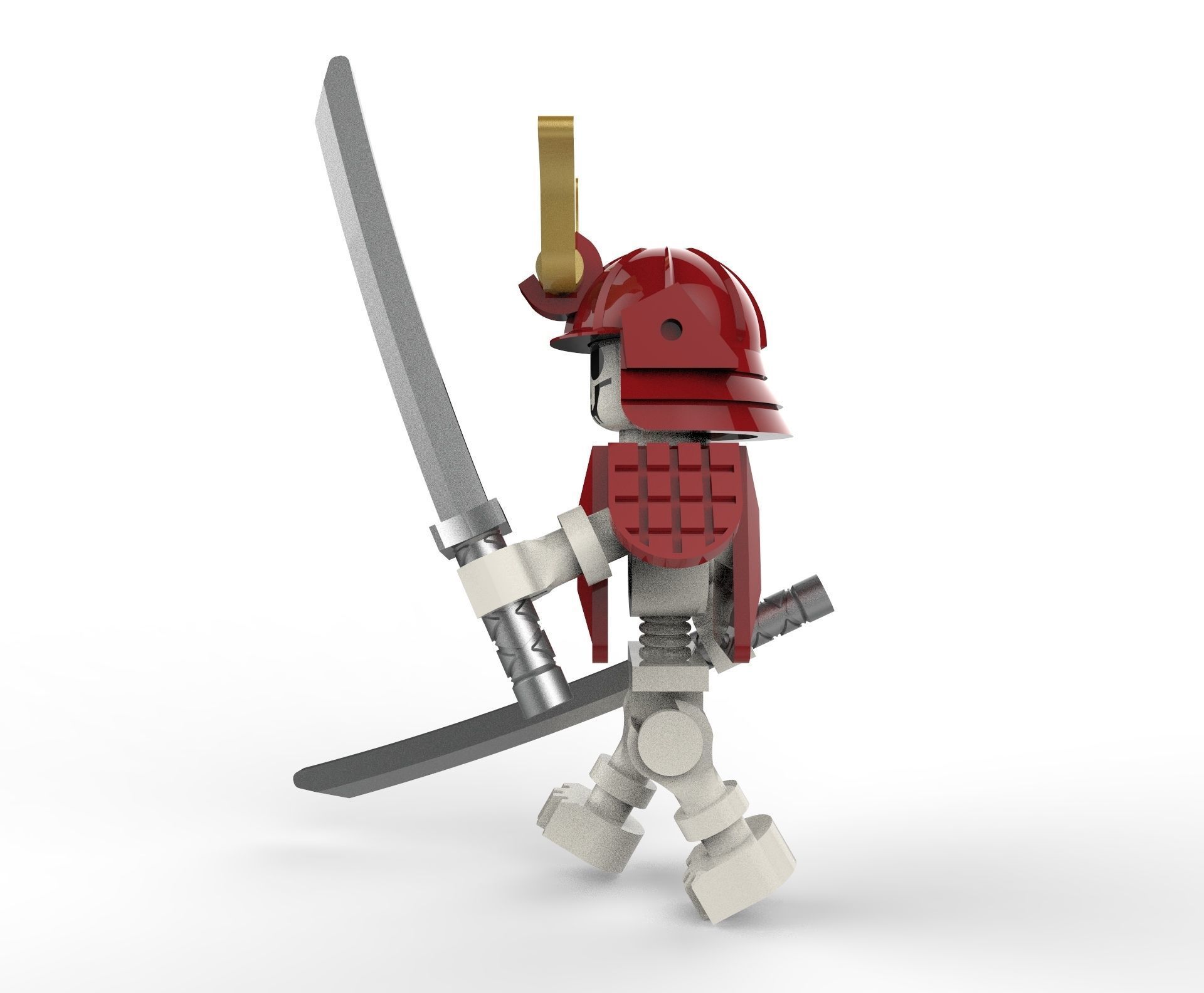 Lego Skeleton Samurai 3D model | CGTrader