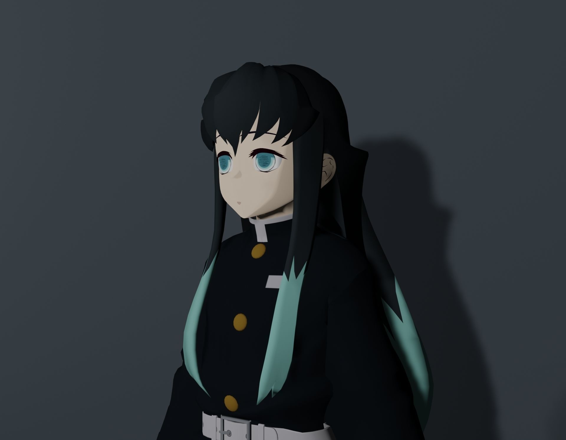 Muichiro Tokito 3D model animated rigged | CGTrader