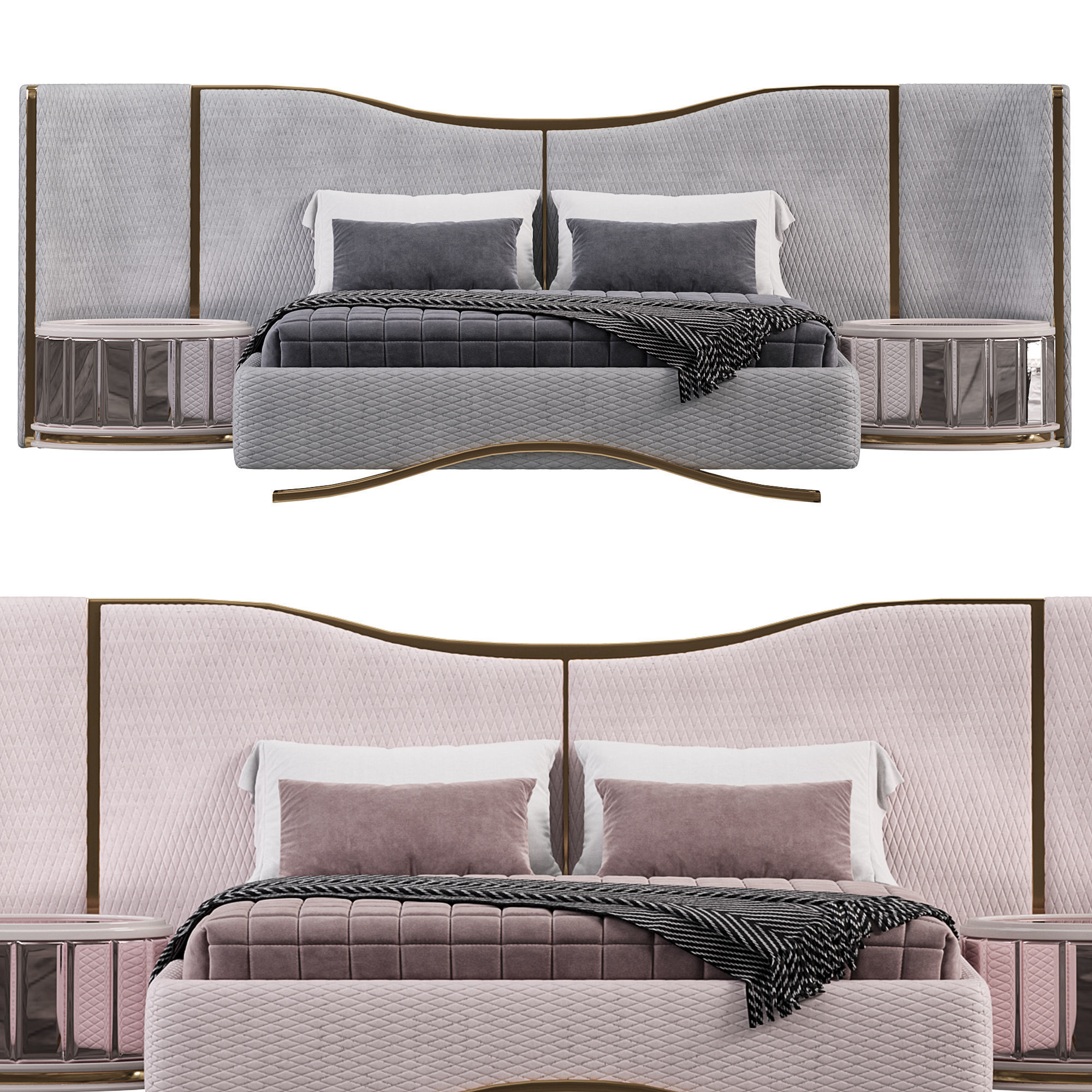 Zamora Bed By Evgor Collection 3D model | CGTrader