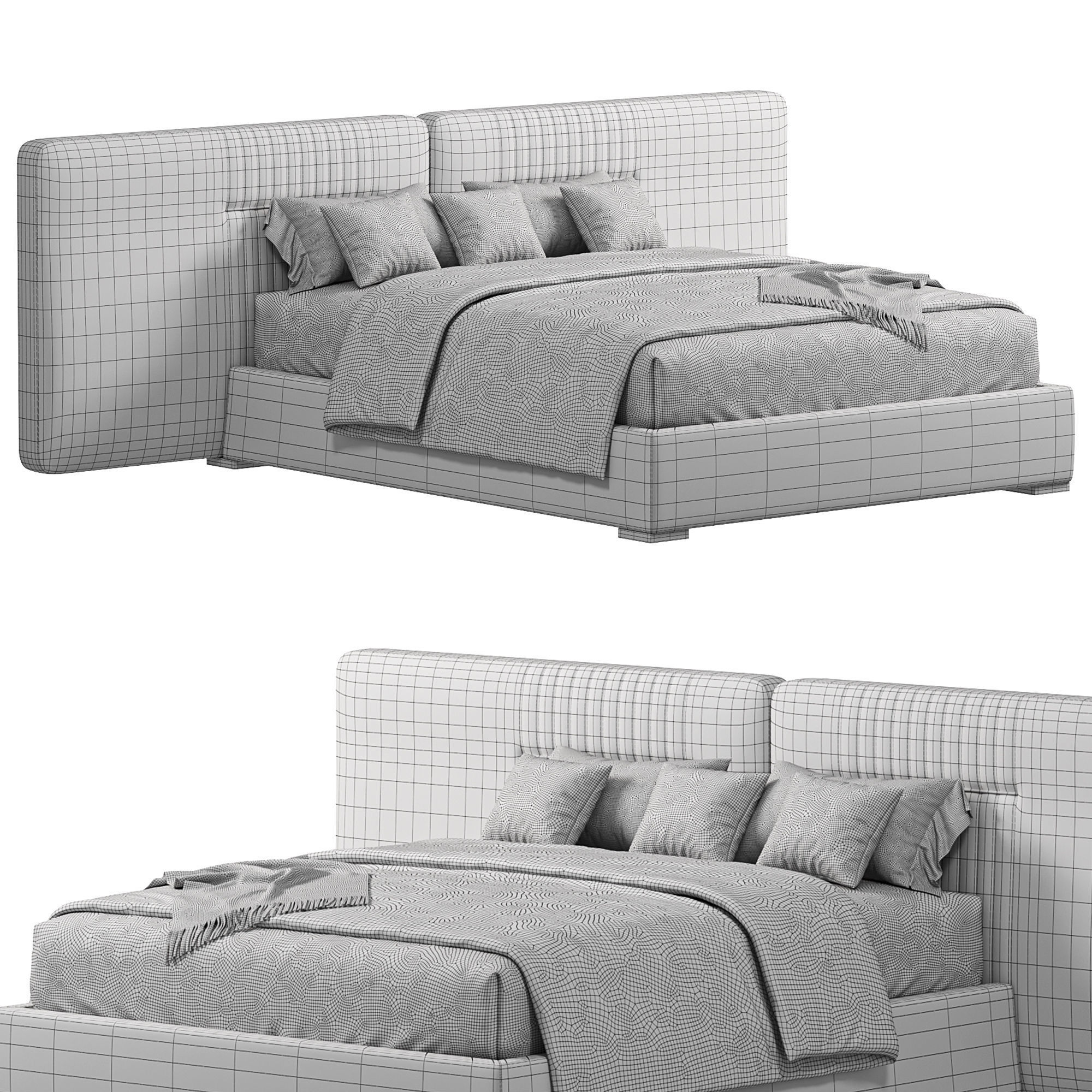 LOREN Bed By Casamagna 3D model | CGTrader