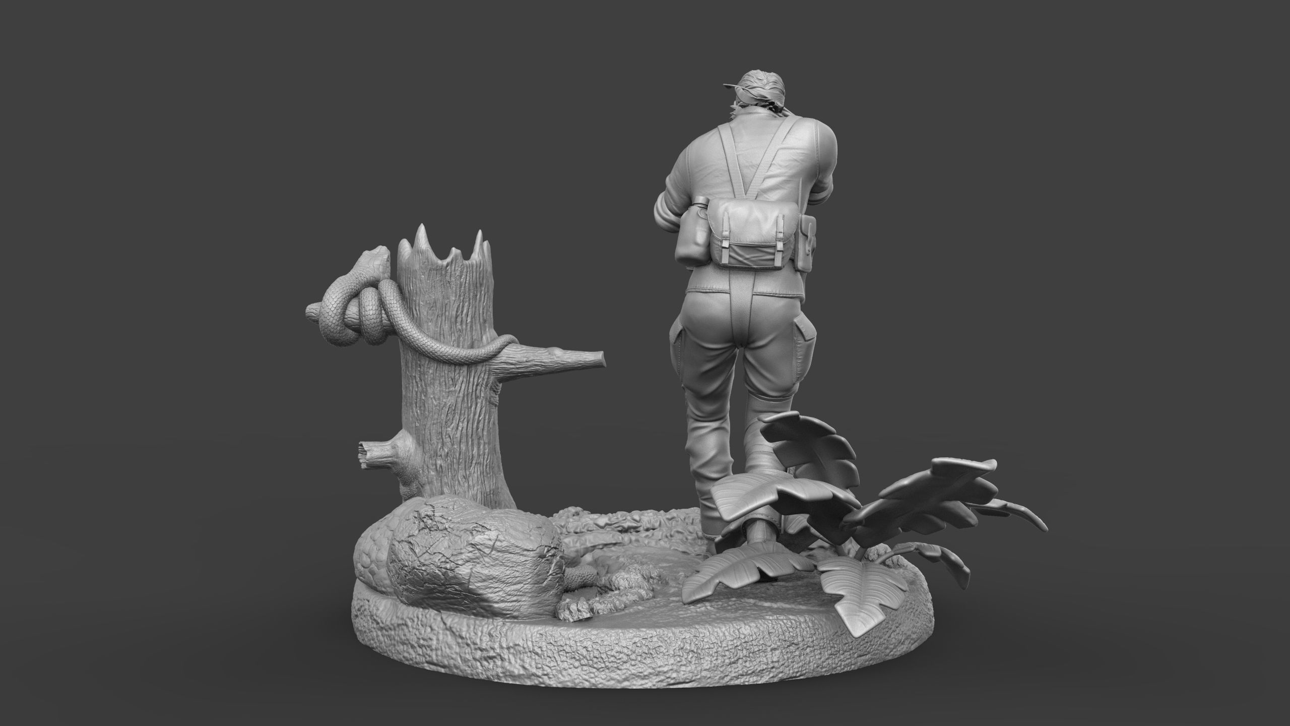metal gear solid 3 snake 3D model 3D printable | CGTrader